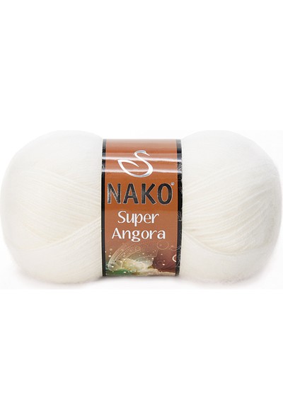 Nako Süper Angora Beyaz 5 Adet 00208 Nako Süper Angora Beyaz 5 Adet 00208