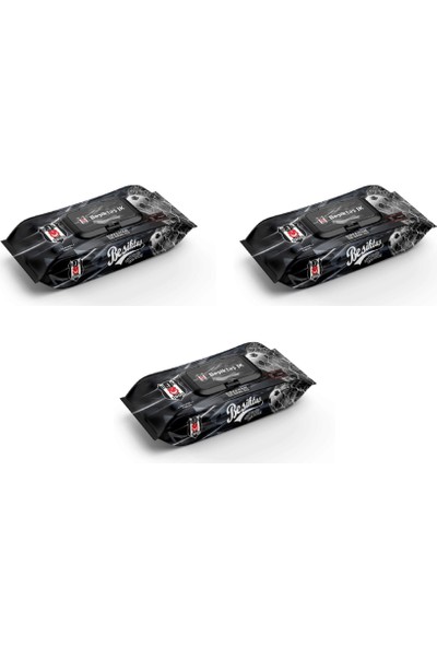 Beşiktaş Taraftar Islak Mendil 80'li X3 Adet 240 Yaprak Beşiktaş Taraftar Islak Mendil 80'li X3 Adet 240 Yaprak