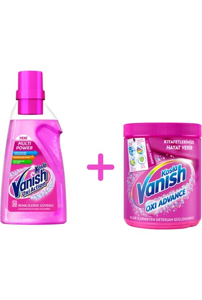 Kosla Vanish Oxi Action 1500 ml Sıvı DETERJAN+800 gr Renkliler Için Toz Deterjan Kosla Vanish Oxi Action 1500 ml Sıvı DETERJAN+800 gr Renkliler Için Toz Deterjan