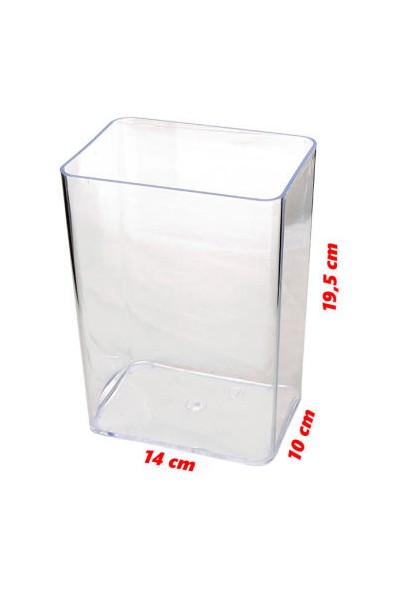 White Balance Mika Şeffaf Betalık Büyük 19,5X14X10CM Şeffaf White Balance Mika Şeffaf Betalık Büyük 19,5X14X10CM Şeffaf