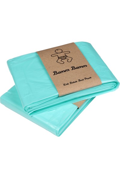 Bamm Bamm Korbell Çöp Kovaları İle Uyumlu 1500 Adet Bebek Bezi Kapasiteli Çöp Poşeti
