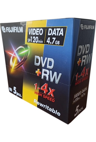 Fujifilm DVD +Rw 4.7gb 120MIN 5 Adet Fujifilm DVD +Rw 4.7gb 120MIN 5 Adet