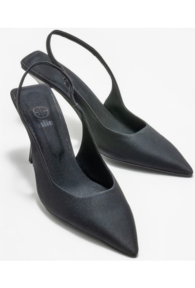Elle Shoes Siyah Kadın Topuklu Ayakkabı