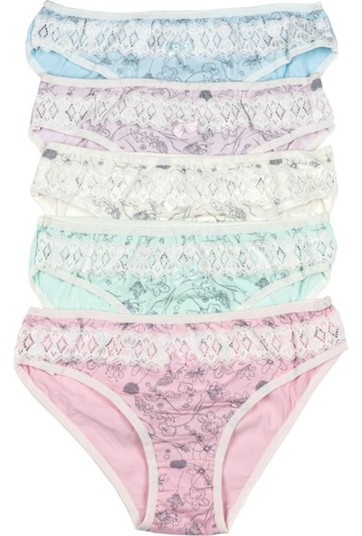 Nicoletta Mıxcolor Kadın Külot 5 Li Paket Dantelli Likralı Nicoletta Mıxcolor Kadın Külot 5 Li Paket Dantelli Likralı
