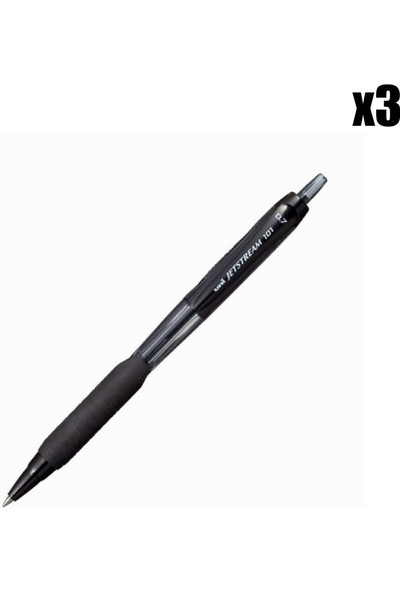 Uni-Ball SXN-101 Jetstram 0.7 mm Hızlı Yazı Kalemi 3'lü Paket