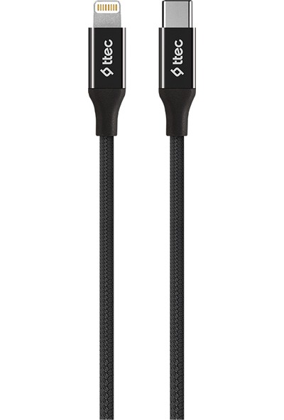 Ttec Type-C - Lightning Örgü Hızlı Şarj Kablosu 150CM. Ttec Type-C - Lightning Örgü Hızlı Şarj Kablosu 150CM.