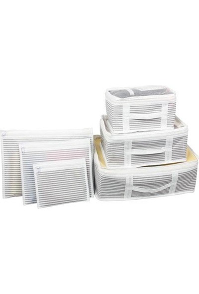 Ega Toptan Bavul Içi Düzenleyici Valiz Organizer 6 Lı Set - Çizgili Ega Toptan Bavul Içi Düzenleyici Valiz Organizer 6 Lı Set - Çizgili