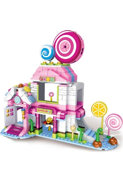 Fangcheng Kızlar Yapı Taşları Set Oyuncaklar Lolipop Evi 520 Parça (Yurt Dışından)
