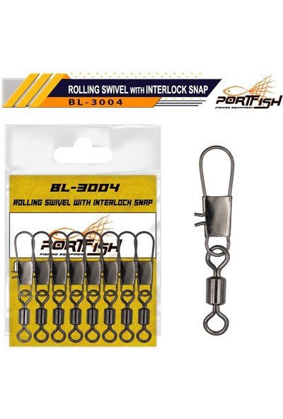 Port Fish Portfish BL-3004 Bilyalı Fırdöndülü Klips Port Fish Portfish BL-3004 Bilyalı Fırdöndülü Klips
