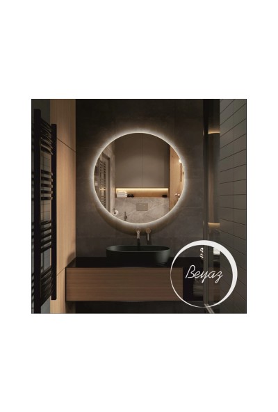 Md Bazaar Ledli Banyo Lavabo Aynası Yuvarlak 60 cm Yüksek Kalite Beyaz Renk Md Bazaar Ledli Banyo Lavabo Aynası Yuvarlak 60 cm Yüksek Kalite Beyaz Renk