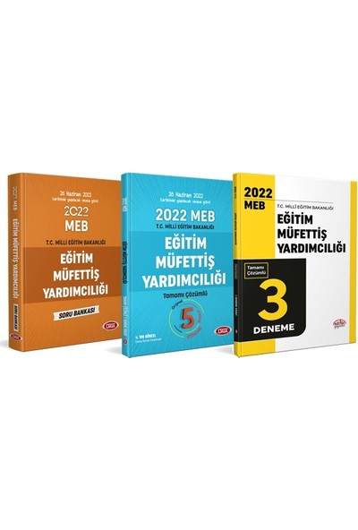 Data Yayınları MEB 2022 Eğitim Müfettiş Yardımcılığı Soru Bankası ve Deneme Seti Data Yayınları MEB 2022 Eğitim Müfettiş Yardımcılığı Soru Bankası ve Deneme Seti