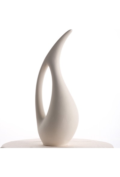 Simple Seramik Vazo - V12 / Beyaz