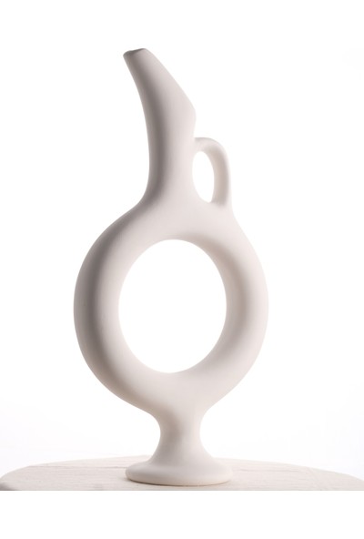 Simple Seramik Vazo - V11 / Beyaz