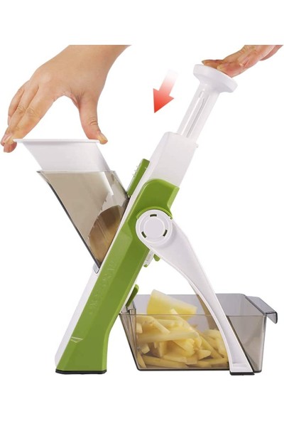 Flow Sebze Meyve Dilimleyici Patates Kesme Aparatı Flow Sebze Meyve Dilimleyici Patates Kesme Aparatı