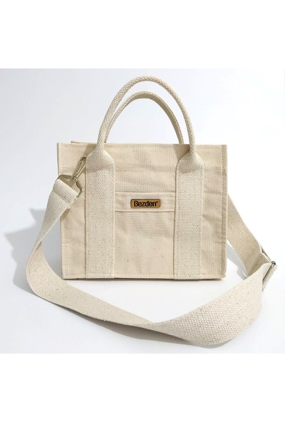 Bezden Kanvas Mini Tote Çanta
