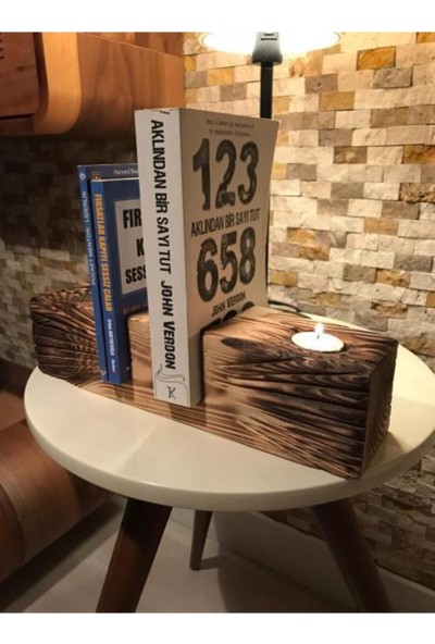 Sevilir Company Kahverengi Dekoratif Masif Kitap Tutucu Sevilir Company Kahverengi Dekoratif Masif Kitap Tutucu