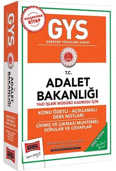 Yargı Yayınevi GYS Adalet Bakanlığı Yazı Işleri Müdürü Kadrosu Için Konu Özetli Açıklamalı Ders Notları Yargı Yayınevi GYS Adalet Bakanlığı Yazı Işleri Müdürü Kadrosu Için Konu Özetli Açıklamalı Ders Notları