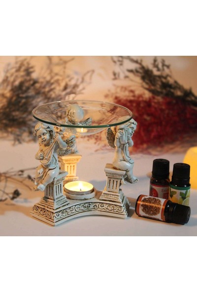 Lisinya Dekoratif Meditasyon Melekli Buhurdanlık