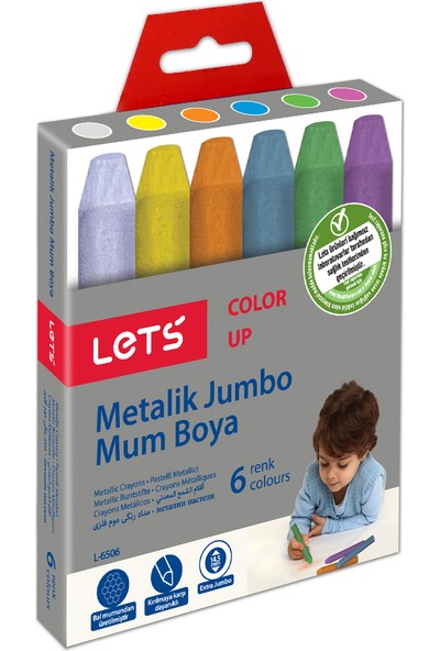 Cmk 6 Renk Metalik Jumbo Mum Boya Lets Cmk 6 Renk Metalik Jumbo Mum Boya Lets