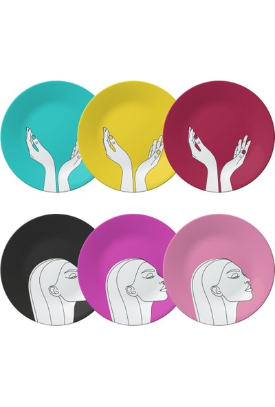 Blumest Art 6'lı Servis Tabağı