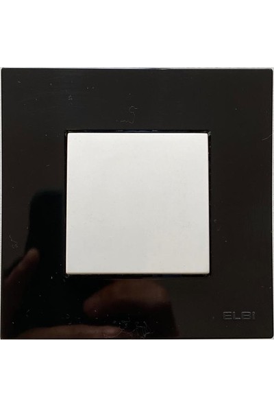 Elbi Vox Anahtar Priz Çerçeveli Siyah Beyaz Renkli