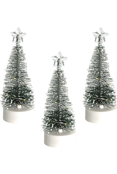 Bawei LED Işık Mini Noel Ağaçları Süslemeleri Xmas Için Pre-Lit Küçük Çam Ağacı 3 Adet S Bawei LED Işık Mini Noel Ağaçları Süslemeleri Xmas Için Pre-Lit Küçük Çam Ağacı 3 Adet S