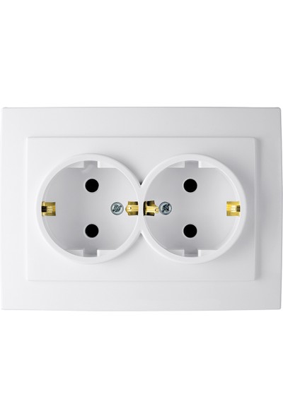 Nilson Touran Beyaz Ikili Topraklı Priz