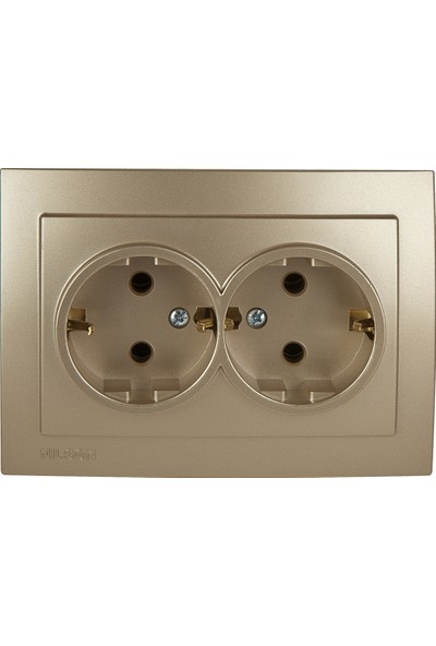 Nilson Touran Altın Ikili Topraklı Priz Nilson Touran Altın Ikili Topraklı Priz