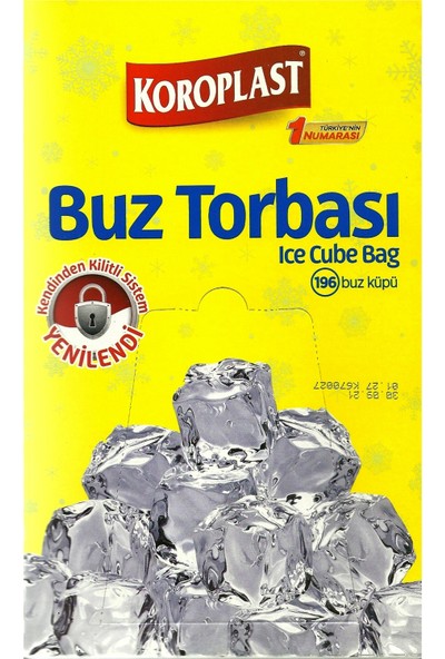 Koroplast Kendinden Kilitli Buz Torbası 196 Küp