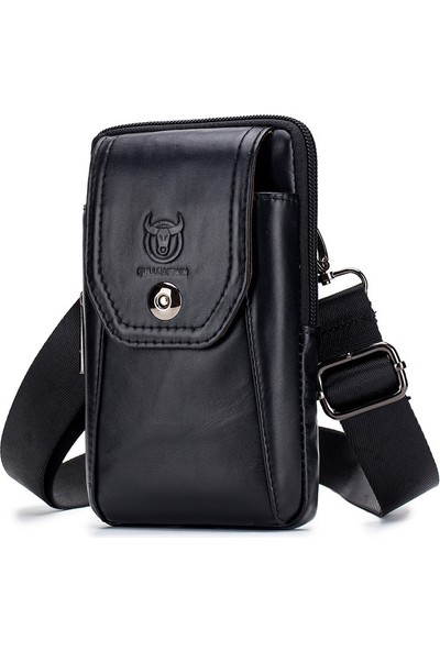 Bullcaptain Hakiki Deri Cep Telefonu İçin Kemerli Erkek Bel Çantası - Koyu Kahverengi (Yurt Dışından) Bullcaptain Hakiki Deri Cep Telefonu İçin Kemerli Erkek Bel Çantası - Koyu Kahverengi (Yurt Dışından)