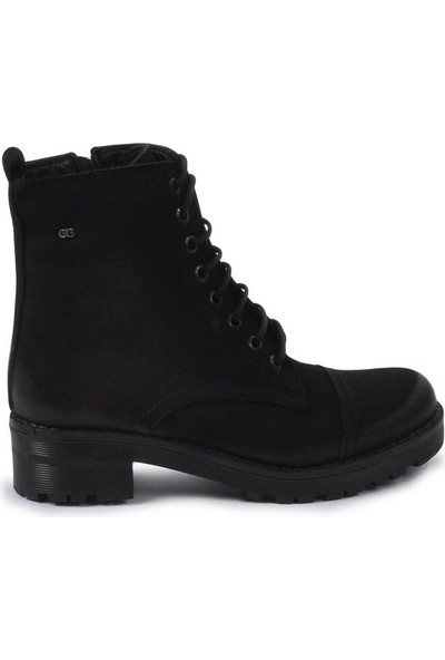 Castle Black Siyah Kadın Deri Bot