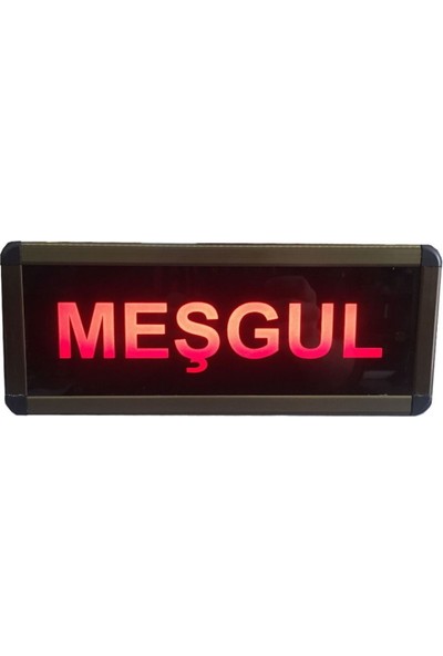 Sanec Şarj Edilebilir Kumandalı Ledli Meşgul Yazısı (Kasa 12X30 Cm)