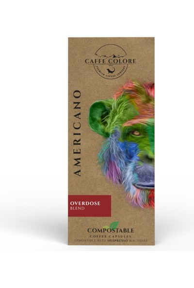 Caffe Colore Over Dose Blend Kahve 10 Kapsül Caffe Colore Over Dose Blend Kahve 10 Kapsül
