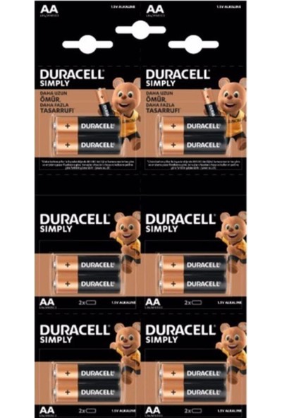 Duracell Akalin Aa 2x6'lı Paket Kalem Pil Duracell Akalin Aa 2x6'lı Paket Kalem Pil