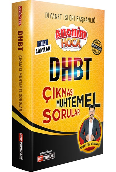 Anonim Hoca Dhbt Çıkması Muhtemel Sorular Anonim Hoca Dhbt Çıkması Muhtemel Sorular