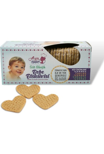 Aşçı Anne Süt Alerjik Bebe Bisküvisi