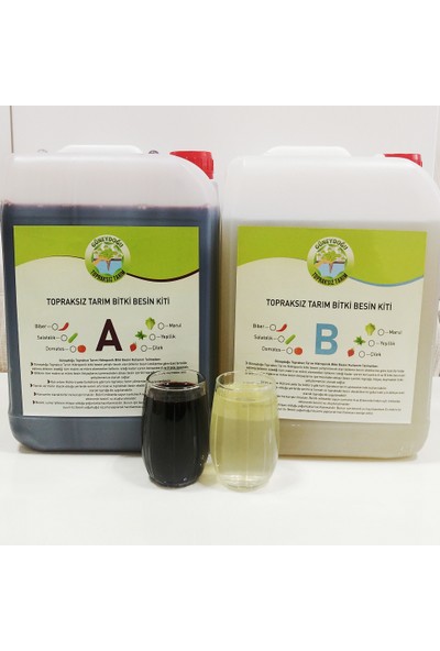Topraksız Tarım Special(Genel) 5 Lt. A ve B Besini Hidroponik