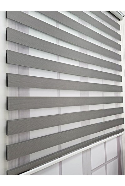 BBB Brillant Stor Zebra Perde Gri MZ510