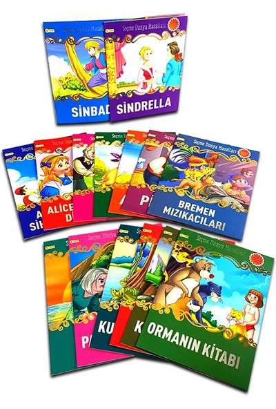 Yaldızlı Seçme Dünya Masalları - 15 Kitap Yaldızlı Seçme Dünya Masalları - 15 Kitap