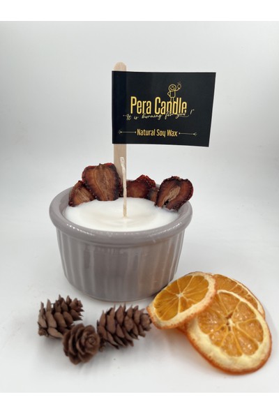 Pera Candle Vanilya-Çilek Kokulu Mum
