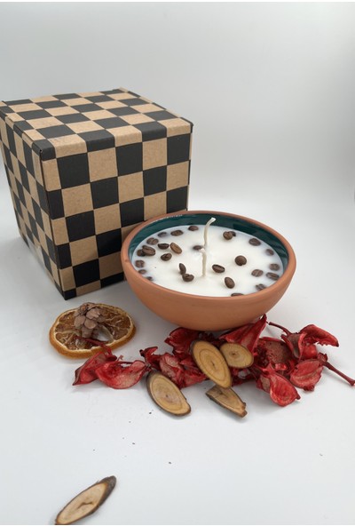 Pera Candle Seramik Orta Boy Beyaz