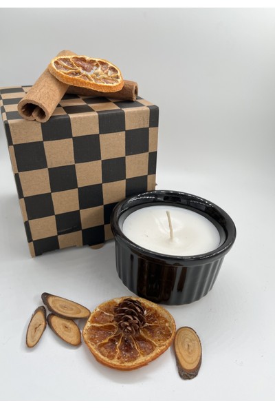 Pera Candle Seramik Mum Beyaz