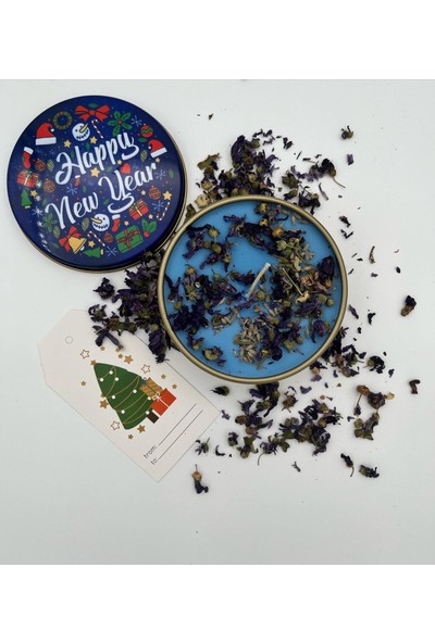 Pera Candle Yılbaşı Serisi Kokulu Metal Kutu Mum