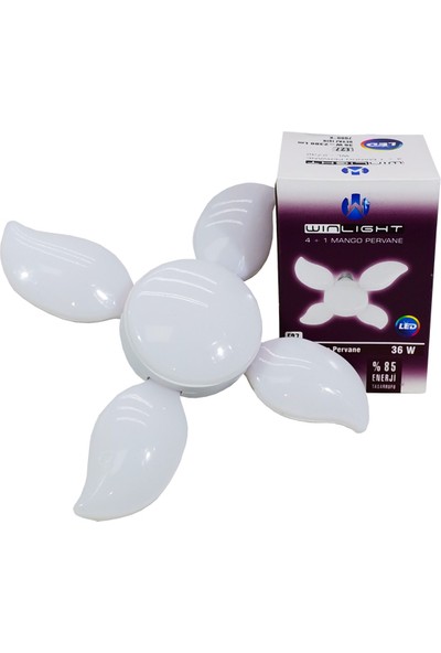 Wınlıght Ampul LED 4+1 Mango Pervane Katlanır Mini 36 Wat E27 WL-2732 Wınlıght Ampul LED 4+1 Mango Pervane Katlanır Mini 36 Wat E27 WL-2732