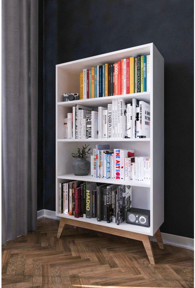 Boareal Klok Kitaplık Soft Beyaz Boareal Klok Kitaplık Soft Beyaz