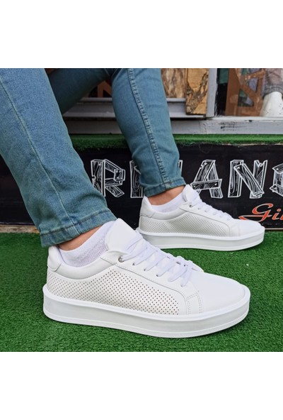 Ormancı Beyaz Rahat Spor Ayakkabı