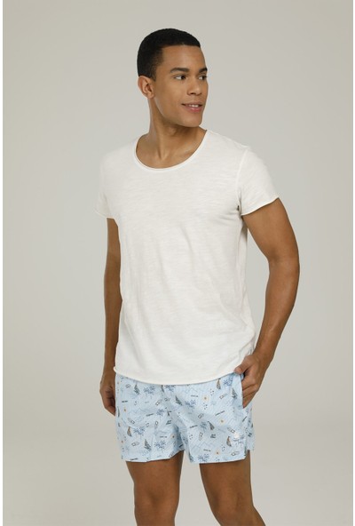 Lumberjack CT1247 Earl Aop Erkek Deniz Sort - Mavi Lumberjack CT1247 Earl Aop Erkek Deniz Sort - Mavi