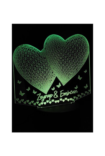 Gift Store Sevgili Kalp Çiftlerin Isimleri 3D Kaide Gece Lambası Gift Store Sevgili Kalp Çiftlerin Isimleri 3D Kaide Gece Lambası