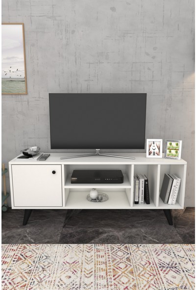Midoser Kasır Kapaklı-Raflı Tv Ünitesi 138 cm