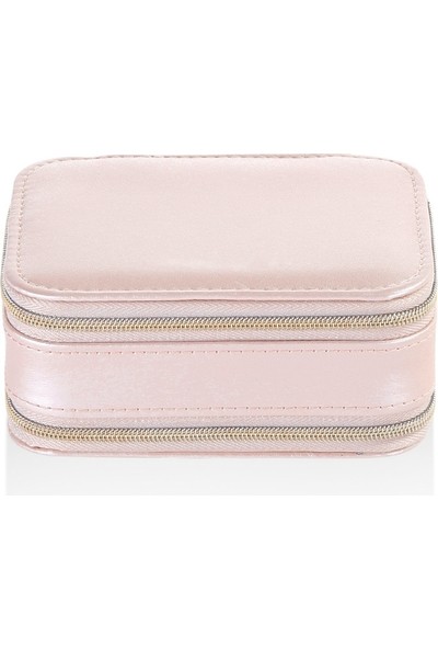 Portatif Kolye ve Küpe Saklama Çantası Çıplak Pembe (Yurt Dışından)